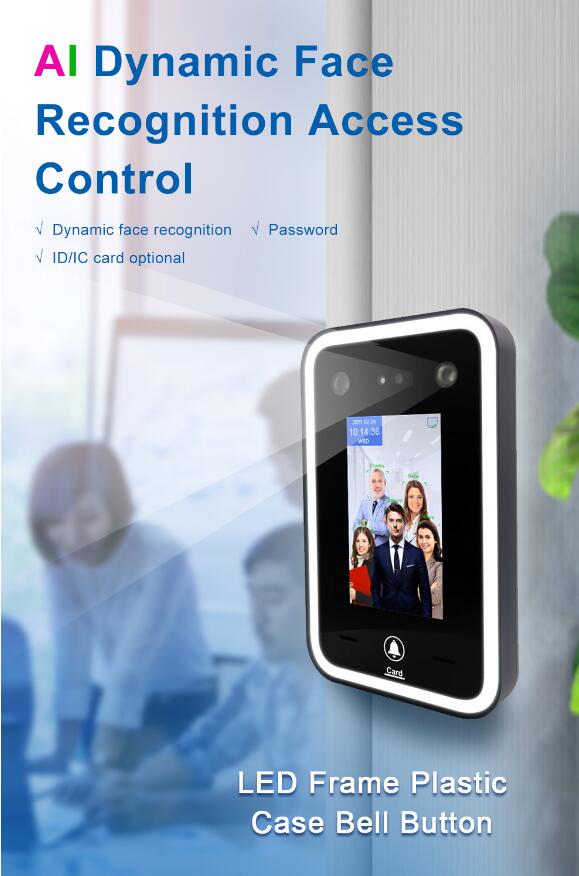 Smart AI 4.3 Inch Biometric Face Detection Access Control System ...