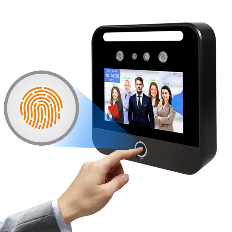 5 Inch IPS Touch Screen Face Recognition Attendance Machine Biometric ...